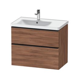 Duravit Waschtischunterschrank D-Neo 78,4x45,2cm, 1 Kast, B L, sw/Nuss Nat (DE43570BD790000)