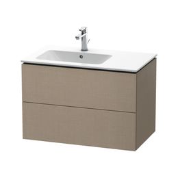 Duravit Waschtischunterschrank L-Cube 82x48,1x55cm, 2 Schub., Beck. li, leinen (LC629107575)