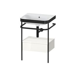 Duravit M&ouml;belwaschtisch-Kombi Happy D.2 Plus 57,5x49cm, o HL, w g, m Konso, 1 Lad (HP4740N2222)