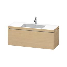 Duravit Waschtischunterschrank c-bonded L-Cube 120x48cm, 1 HL, Eiche natur, 1 Auszug (LC6919O3030)