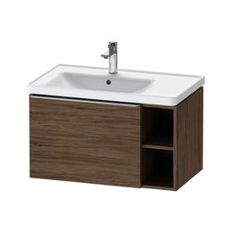 Duravit Waschtischunterschrank D-Neo 78,4x45,2cm, 1 A, B L, ES geb/Nussb dkl. (DE4258070210000)