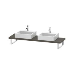 Duravit Konsole Cpmpact L-Cube 80-200x48cm, 2 A., St&auml; 4.5cm, f G s-matt (LC101C09090)
