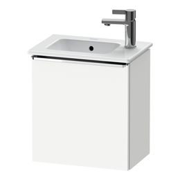 Duravit Waschtischunterschrank D-Neo 41x27,4x44cm, 1 T, Anschl li, chr/we ma (DE4259L10180000)