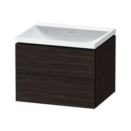Duravit M&ouml;bel-Set L-Cube 60x48x48cm, o HL, Nussb geb., 2 Schub. (LC6950N69690000)