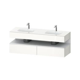Duravit Einbauwaschtisch-M&ouml;bel-Set Qatego 160x55x60cm, Kon-WTU, B, we matt/we hgl (QA4797018220010)