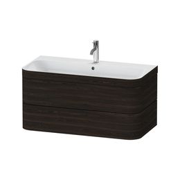 Duravit M&ouml;belwaschtisch-Unterschrank Happy D.2 Plus 97,5x49cm, 1 HL, Nussb geb., 2 Schubk. (HP4638O6969)
