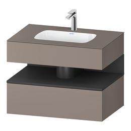 Duravit Einbauwaschtisch-M&ouml;bel-Set Qatego 80x55x60cm, graph m/bas ma, Konsolen-Waschtischunterbau (QA4785049430000)