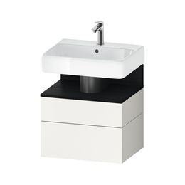 Duravit Waschtischunterschrank Qatego 59x47x59cm, E sw/we m, 1 Kast, 1 Ausz. (QA4393016840000)
