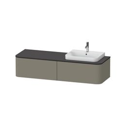 Duravit Waschtischunterschrank o. ES Happy D.2 Plus 35,4x160cm, 2 A, BP r, steingrau s-matt (HP4944R92920010)