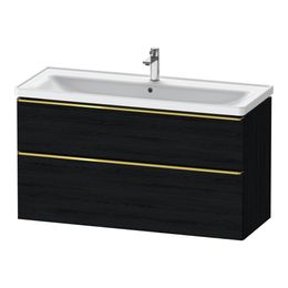 Duravit Waschtischunterschrank D-Neo 118,4x45,2x62,5cm, 2 A, wd, g pol/Ei sw (DE4391034160000)