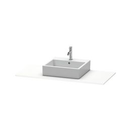 Duravit Konsole XSquare 120x55cm, we supermatt, mit 1 Ausschnitt (XS060F08484)