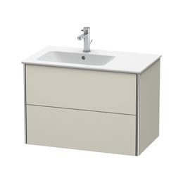Duravit Waschtischunterschrank XSquare 81x47,8x56cm, 2 La, B l, wandh&auml;ngend, Tau matt (XS417608383)