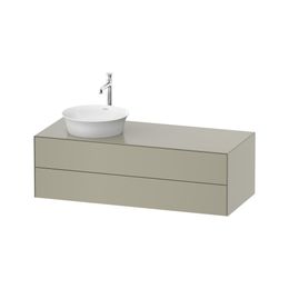 Duravit Waschtischunterschrank White Tulip 130x55cm, 2 La, 1 Pl, B li, Tau s-matt (WT4987L6060)