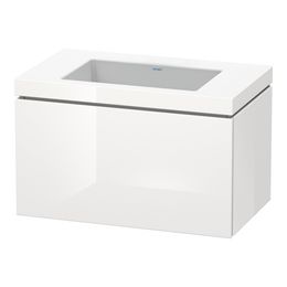 Duravit Waschtischunterschrank c-bonded L-Cube 80x48cm, o HL, we. hgl, 1 Ausz., wandh&auml;ngend (LC6917N2222)
