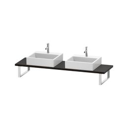 Duravit Konsole Cpmpact L-Cube 80-200x48cm, 2 A., St&auml; 3cm, Ei dkl. geb. (LC105C07272)