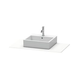 Duravit Konsole XSquare 100x55cm, we supermatt, mit 1 Ausschnitt (XS060E08484)