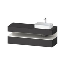 Duravit Waschtischunterschrank Qatego 160x55x60cm, w g/Gra m, Pl, Beck. re (QA4778022490000)