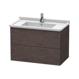 Duravit Waschtischunterschrank L-Cube 82x46,9cm, Ei dkl. geb., 2 Schub., wandh&auml;ngend (LC626507272)