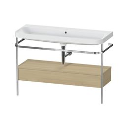 Duravit M&ouml;belwaschtisch-Kombi Happy D.2 Plus 117,5x49cm, m Kons, 1 Lad, o HL, Me Ei (HP4844N71710000)