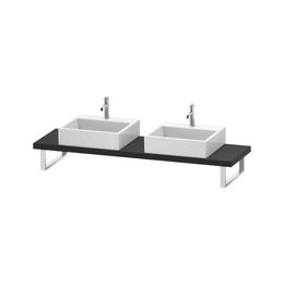 Duravit Konsole Cpmpact L-Cube 80-200x48cm, 2 A., St&auml; 4.5cm, graph matt (LC101C08080)