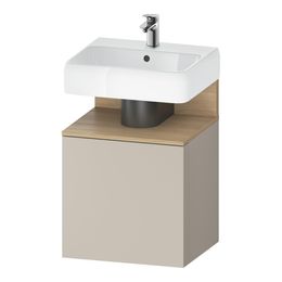 Duravit Waschtischunterschrank Qatego 49x42x64,5cm, 1 T, T re, Ei nat/taupe ma (QA4077R30910000)