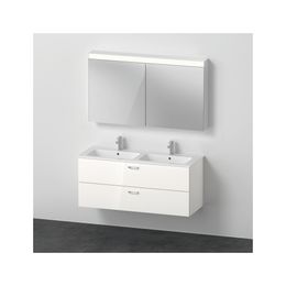 Duravit M&ouml;bel-Set XBase 130x49cm, WT 2HL, WTU 2 SBK, Spanplattenschraube, we. gl (XB006804545)