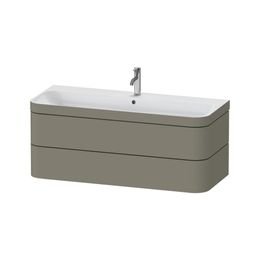 Duravit M&ouml;belwaschtisch-Unterschrank Happy D.2 Plus 117,5x49cm, 2 La, 1 HL, steingrau s-matt (HP4639O92920000)