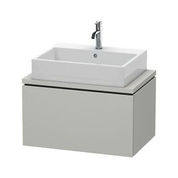 Duravit Waschtischunterschrank Compact L-Cube 72x47,7cm, betongr ma, f Kons, 1 Auszug (LC580100707)