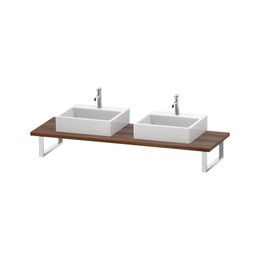 Duravit Konsole DuraStyle 80-200x55cm, 2 A., St&auml;r 3cm, Nussb Nat (DS107C07979)