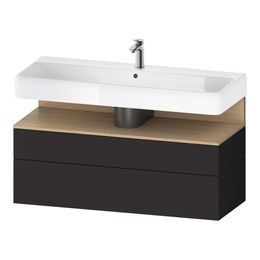 Duravit Waschtischunterschrank Qatego 119x47x59cm, E na/gra m, 1 Kast, 1 Ausz. (QA4396030800000)