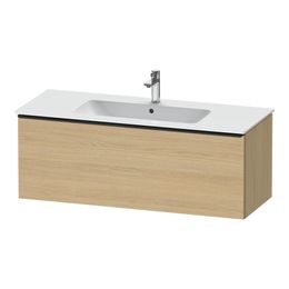 Duravit Waschtischunterschrank D-Neo 121x46,2cm, sw/Ei Nat, 1 Ausz., wandh&auml;ngend (DE42640BD300000)