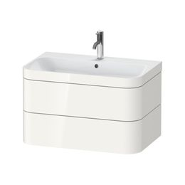 Duravit M&ouml;belwaschtisch-Unterschrank Happy D.2 Plus 77,5x49cm, 1 HL, we hgl, 2 Schubk&auml;sten (HP4637O2222)
