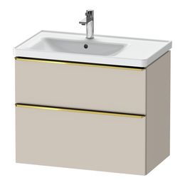 Duravit Waschtischunterschrank D-Neo 78,4x45,2cm, 1 Kast, B L, g pol/Taupe ma (DE4357034910000)