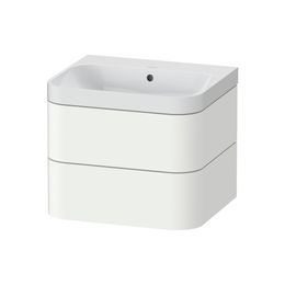 Duravit M&ouml;belwaschtisch Happy D.2 Plus 57,5x49cm, o. HL, we s-matt, 2 Schubk. (HP4345N3636)