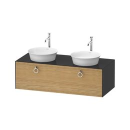 Duravit Waschtischunterschrank White Tulip 130x55cm, 1 AZ m G, B bs, E N m/gra hgl (WT4983BH5H1)
