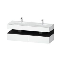 Duravit Einbauwaschtisch-M&ouml;bel-Set Qatego 160x55x60cm, Kon-WTU, graph matt/wei&szlig; ma (QA4797080180000)