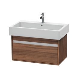 Duravit Waschtischunterschrank Ketho 75x44cm, Nussb Nat, 1 Ausz., wandh&auml;ngend (KT668707979)