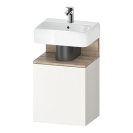 Duravit Waschtischunterschrank Qatego 44x35x64,5cm, 1 T, T r, Ei Marmor/w matt (QA4076R55840000)