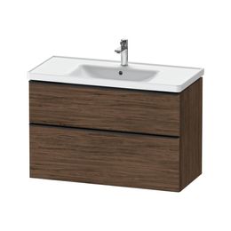 Duravit Waschtischunterschrank D-Neo 98,4x45,2cm, sw/Nuss d, 1 Kast, 1 Ausz. (DE43560BD210000)