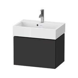Duravit Waschtischunterschrank Compact L-Cube 58,4x39,1x39,4cm, 1 AZ, wand, graph matt (LC611908080)