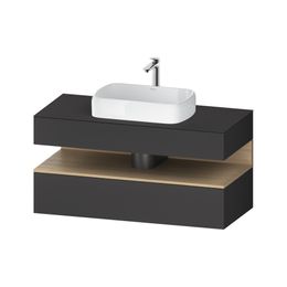 Duravit Waschtischunterschrank Qatego 120x55x60cm, E na/gra m, Pl, Nischenb (QA4732030490010)