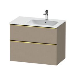 Duravit Waschtischunterschrank D-Neo 81x46,2cm, 1 Kast, B re, gol pol/Leinen (DE4367034750000)