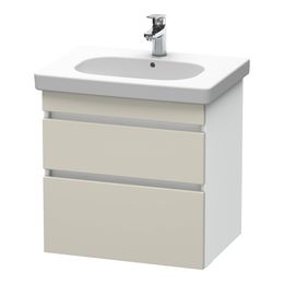 Duravit Waschtischunterschrank DuraStyle 60x45,3cm, tau/we ma, 2 SchKa., wandh&auml;ngend (DS648309118)
