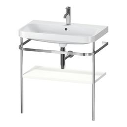 Duravit M&ouml;belwaschtisch-Kombi Happy D.2 Plus 77,5x49cm, 1 HL, we s-matt, m Konsole (HP4837O3636)