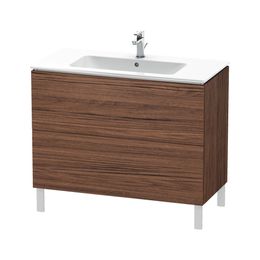 Duravit Waschtischunterschrank L-Cube 102x48,1cm, Nussb dkl., 2 Ausz., stehend (LC662702121)