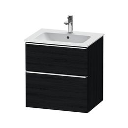 Duravit Waschtischunterschrank D-Neo 61x46,2cm, ch/Ei sw, 1 Schubk., 1 Ausz. (DE4361010160000)