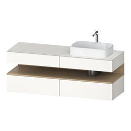 Duravit Waschtischunterschrank Qatego 160x55x60cm, E na/we m, Pl, Beck. re (QA4778030840000)