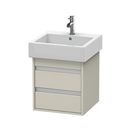 Duravit Waschtischunterschrank Ketho 45x44cm, Tau, 2 Schubk&auml;sten, wandh&auml;ngend (KT663509191)