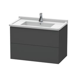 Duravit Waschtischunterschrank L-Cube 82x46,9cm, graph ma, 2 Schub., wandh&auml;ngend (LC626504949)
