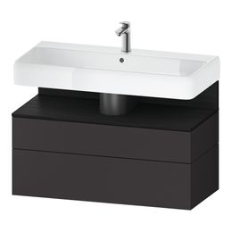 Duravit Waschtischunterschrank Qatego 99x47x59cm, E sw/gra m, 1 Kast, 1 Ausz. (QA4395016800000)